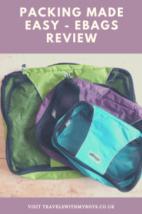 Product Review - Ebags Packing Cubes - Travels With My Boys